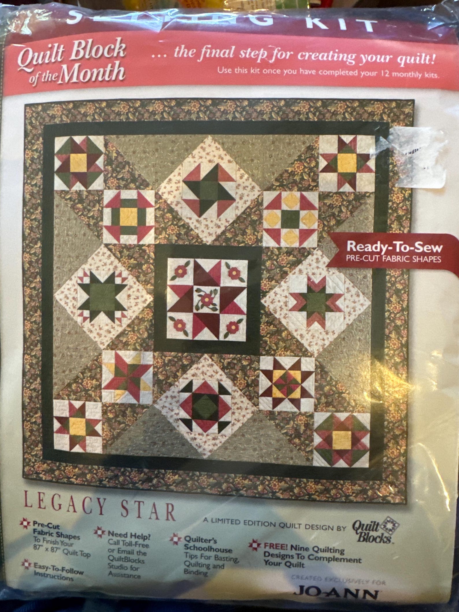 Setting Kits for Joann QUILT Block of the Month. - Etsy