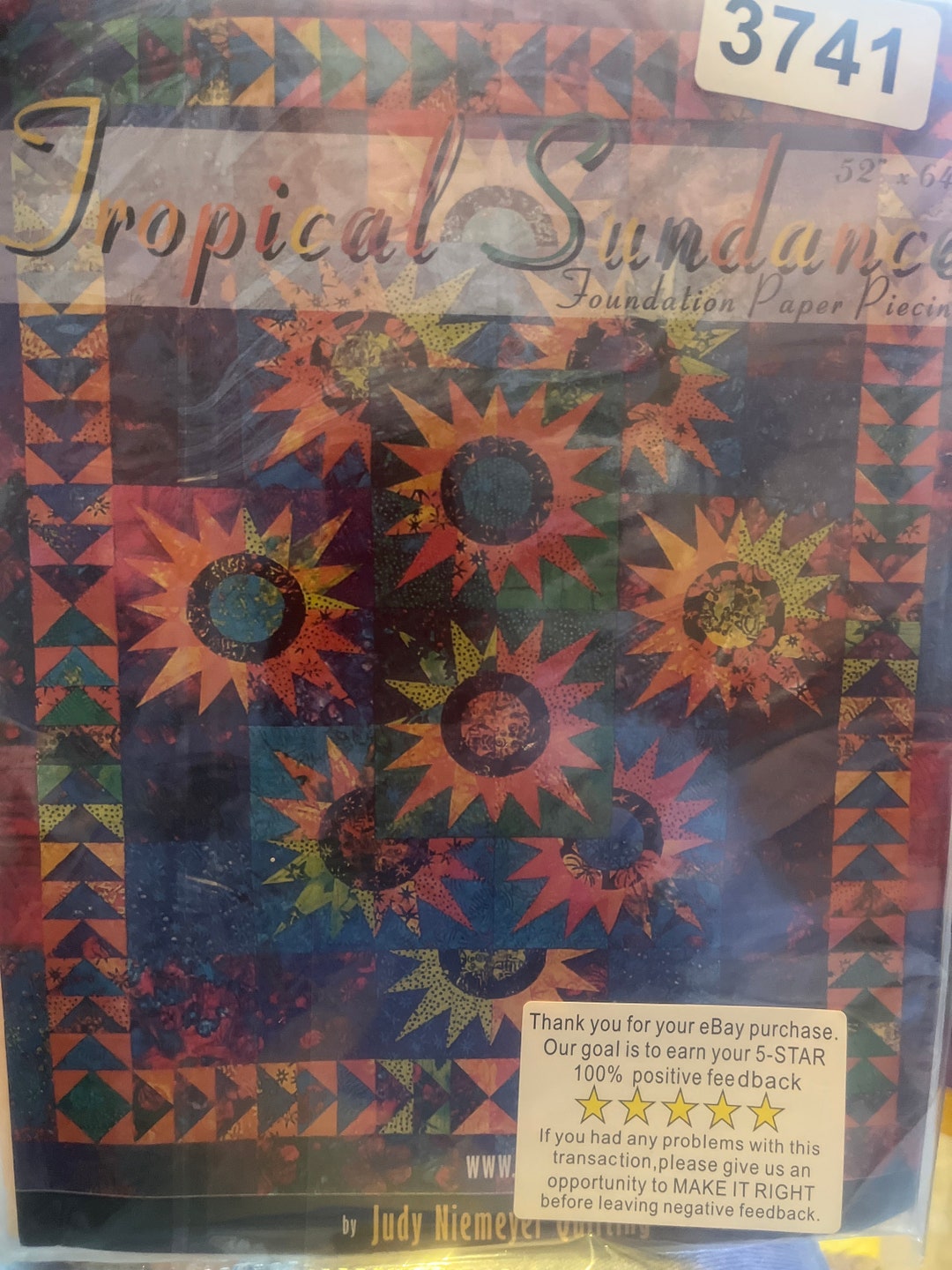 Tropical Sundance Quilt Pattern - Foundation Piecing by Judy Niemeyer ...
