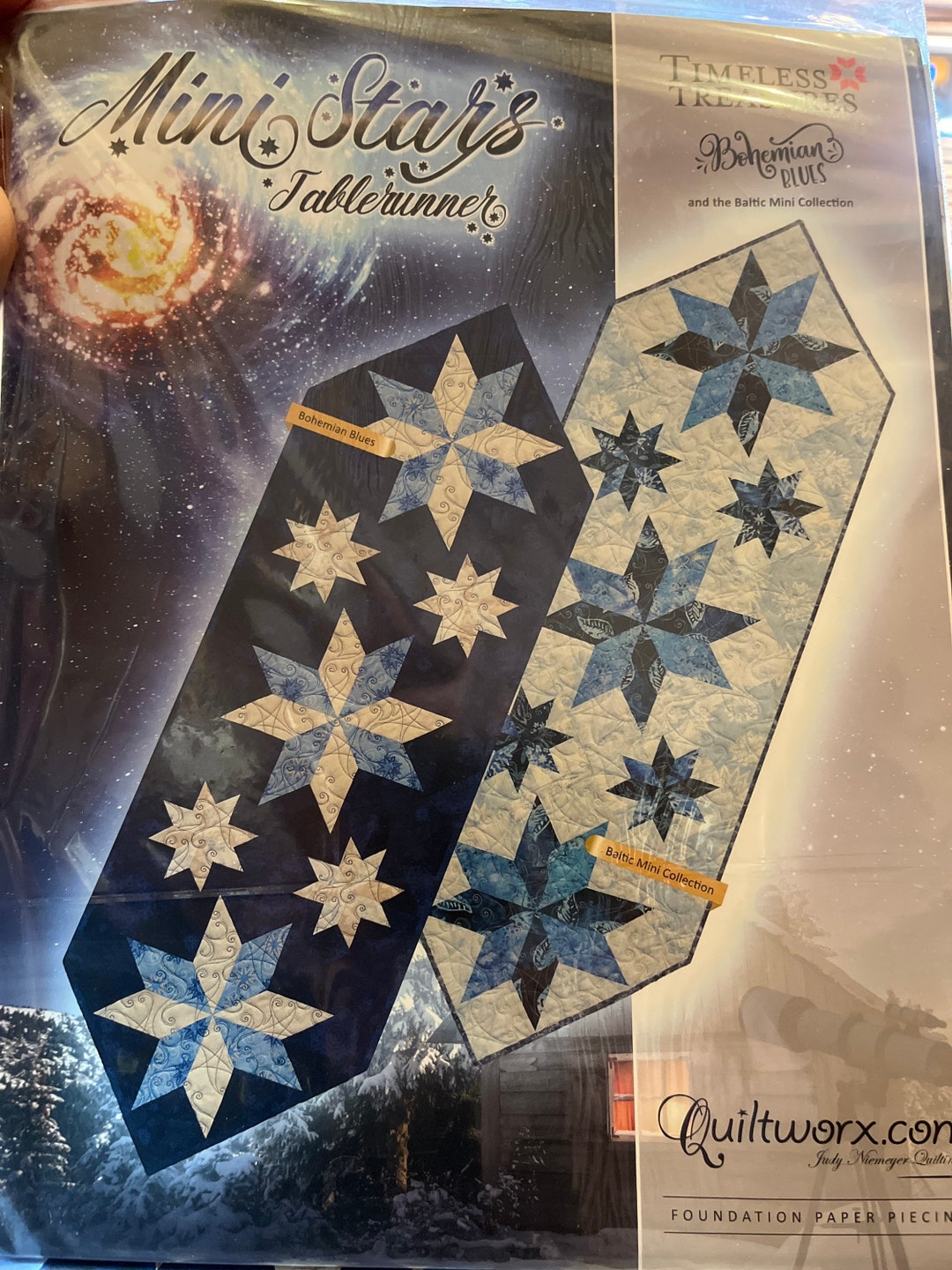 Mini Stars Table Runner, by Judy Niemeyer, Foundation Paper Piecing ...