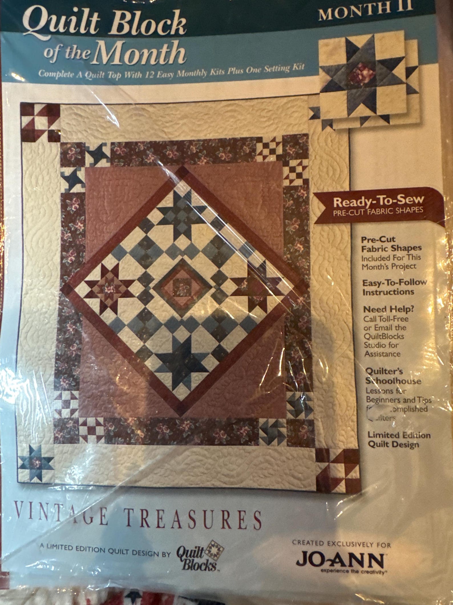 Quilt Block of the Month Single Packages - Multiple Designs. - Etsy