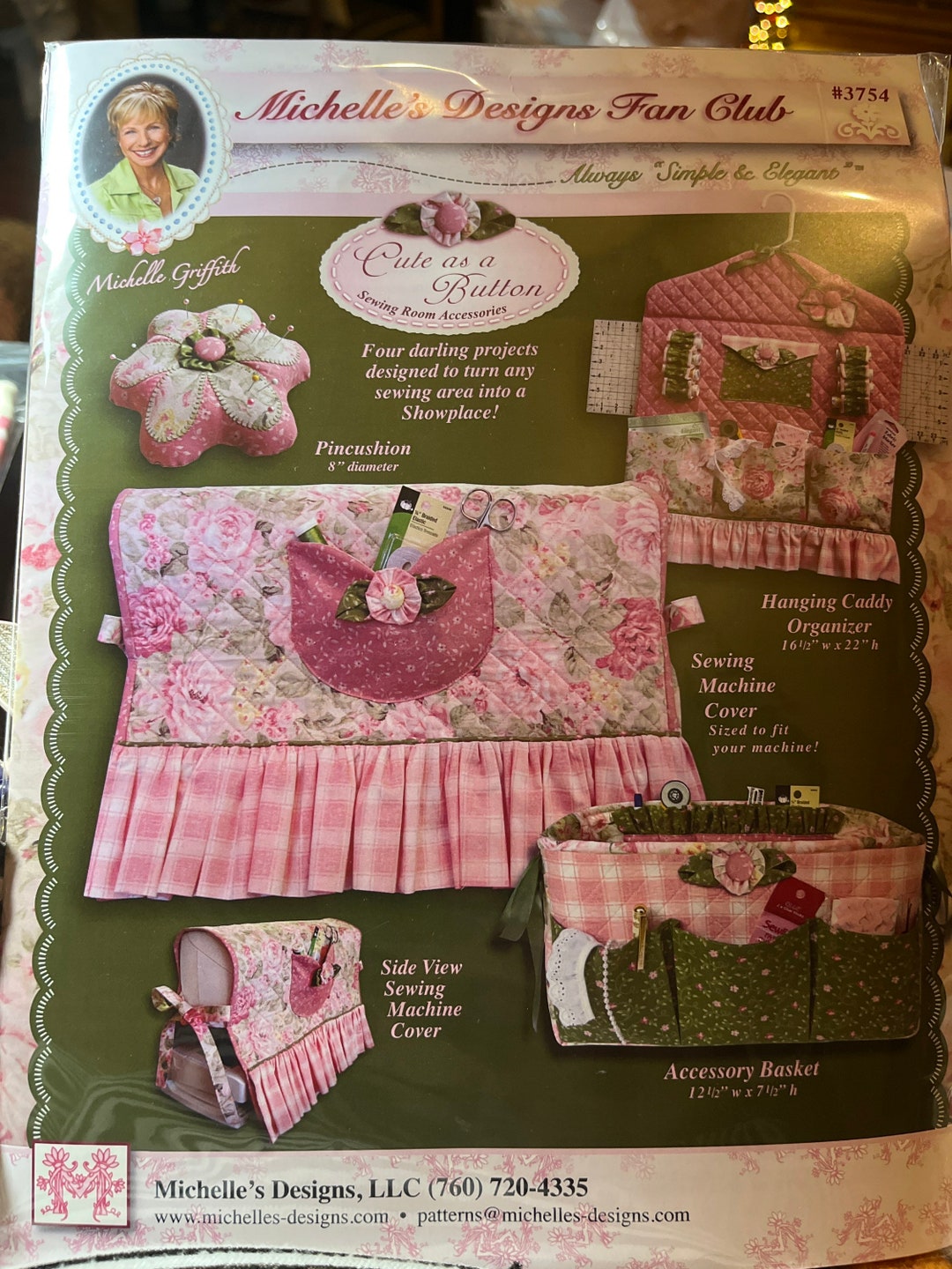 Cute as a Button Sewing Room Accessories by Michelles Designs Fan Club ...