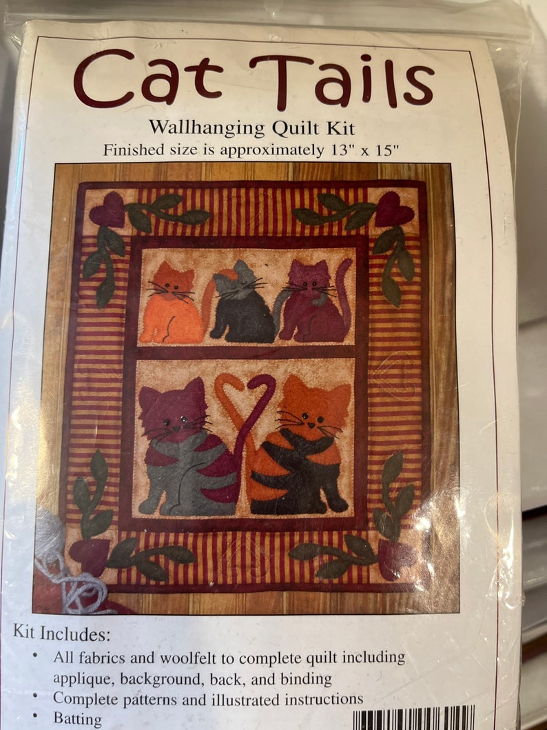 Cat Tails or Cows Quilt Appliqué Kit by Rachael’s of Greenfield - Etsy