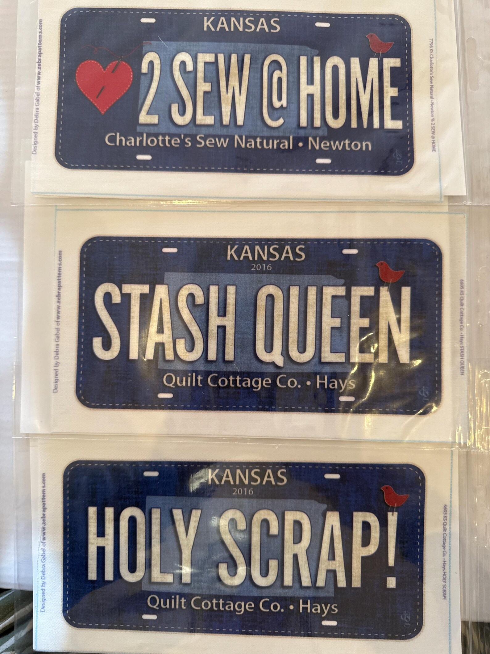 Kansas and Nebraska Row by Row Fabric-plates - Etsy