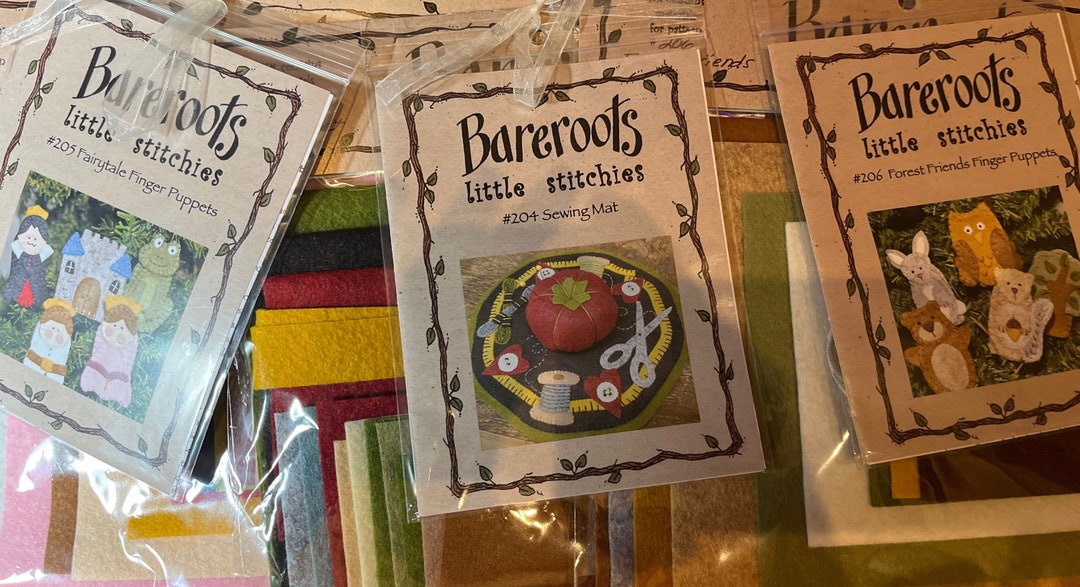 Bareroots Little Stitches Felt Project Kits - Etsy