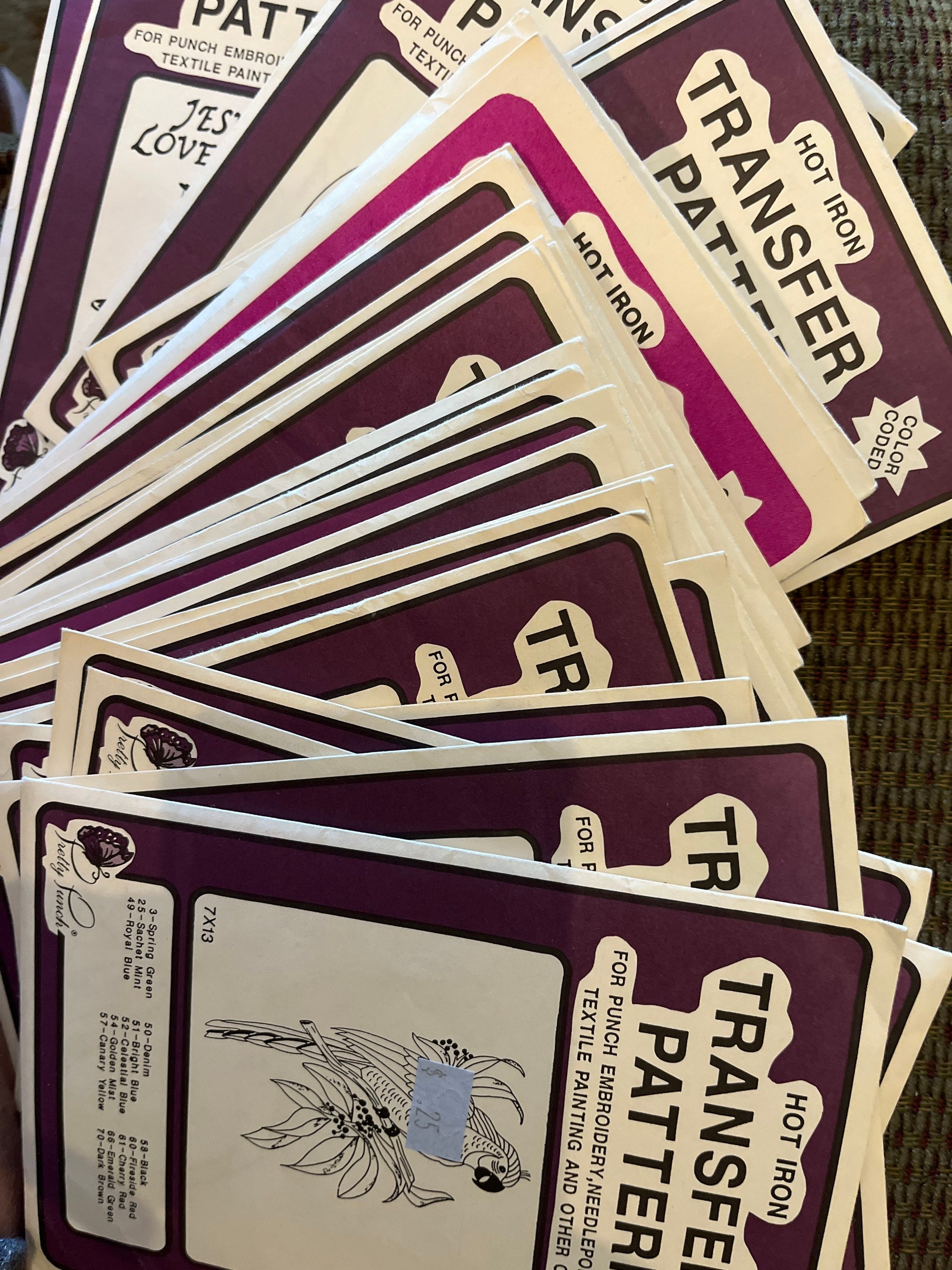 Pretty Punch Iron on Transfers - Etsy