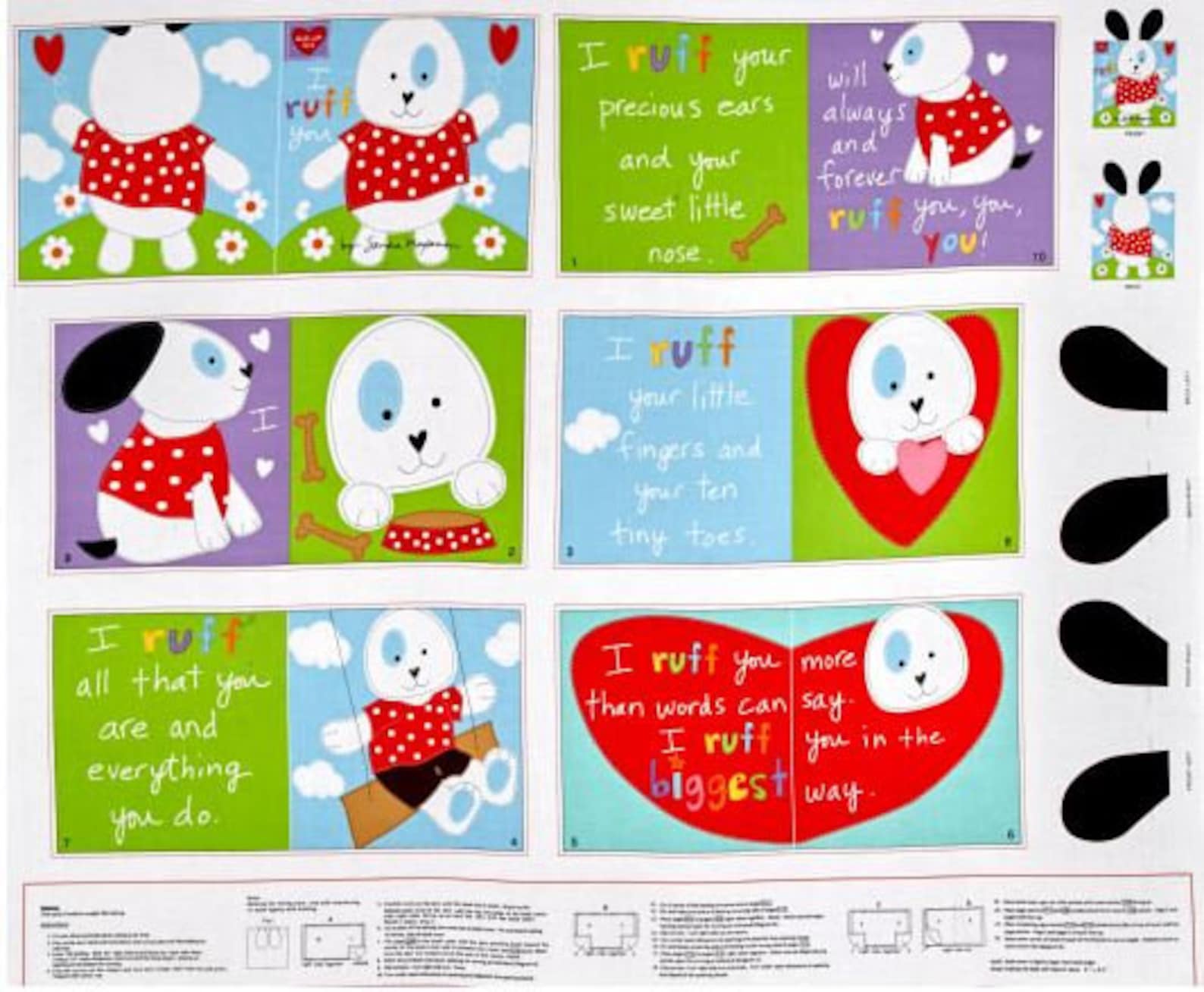 Fabric Panel Story Books Assorted - Etsy