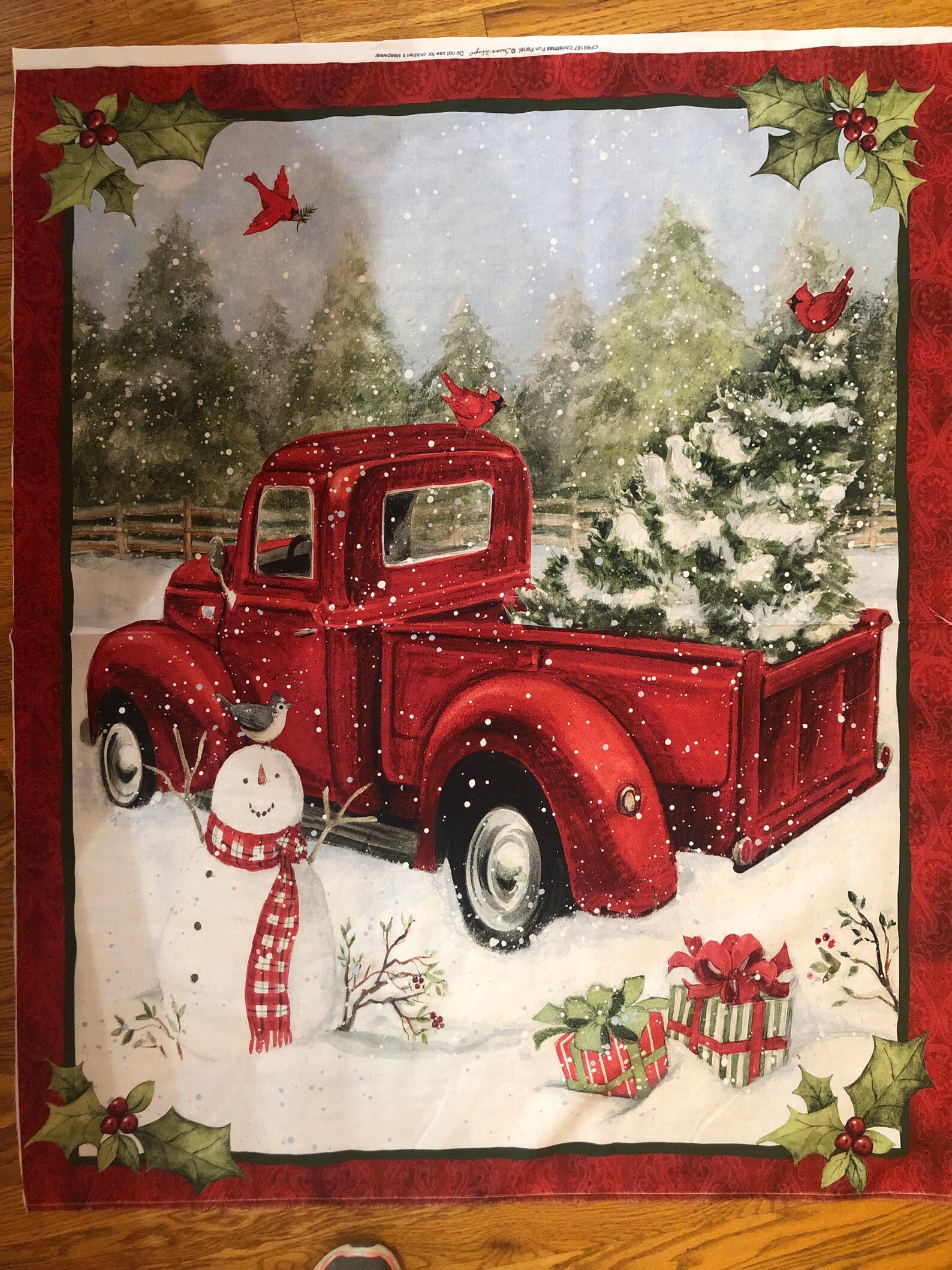 Christmas Themed Fabric Panels by Susan Winget VIP and - Etsy