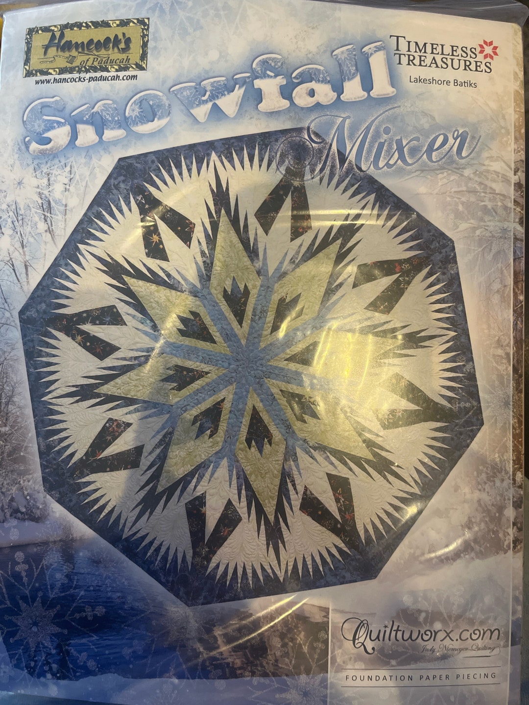 Snowfall Mixer Octagon Quilt Pattern - Foundation Piecing by Judy ...