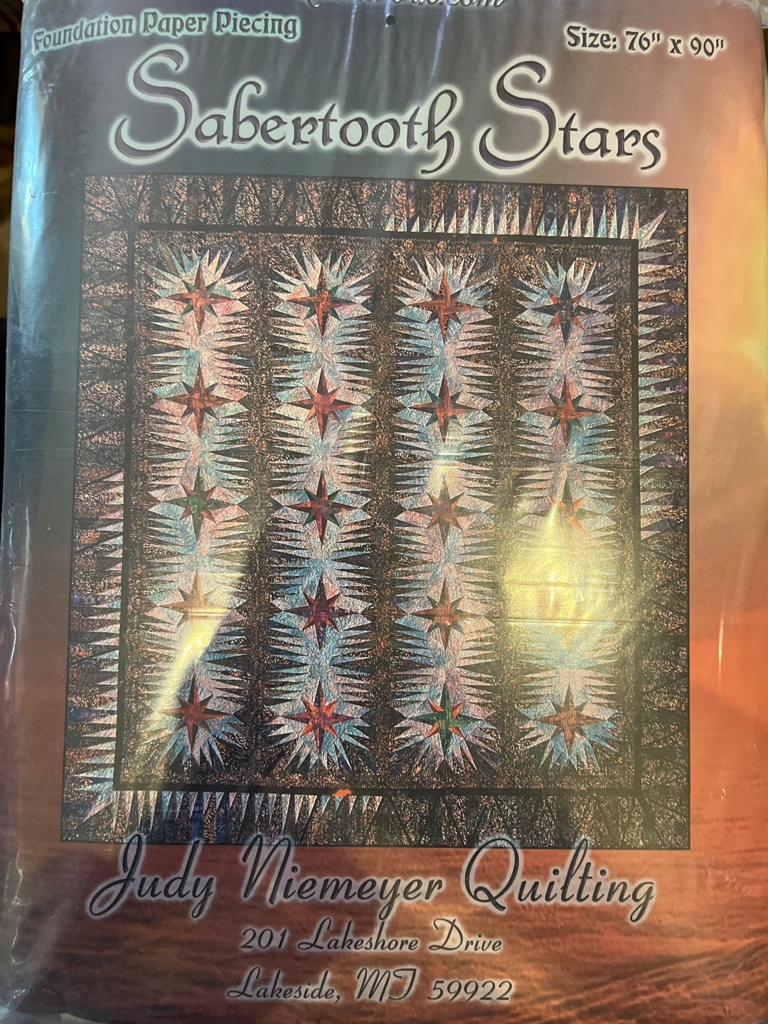 Sabertooth Stars Quilt Pattern - Foundation Paper Piecing by Quiltworx ...