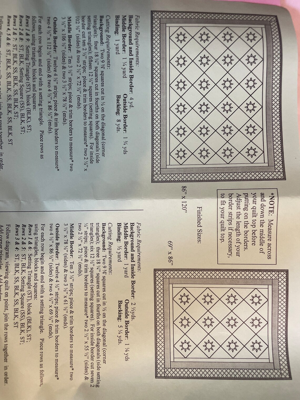 Sampler Quilt Blocks Pattern and Fabric Quilt Kit - Etsy