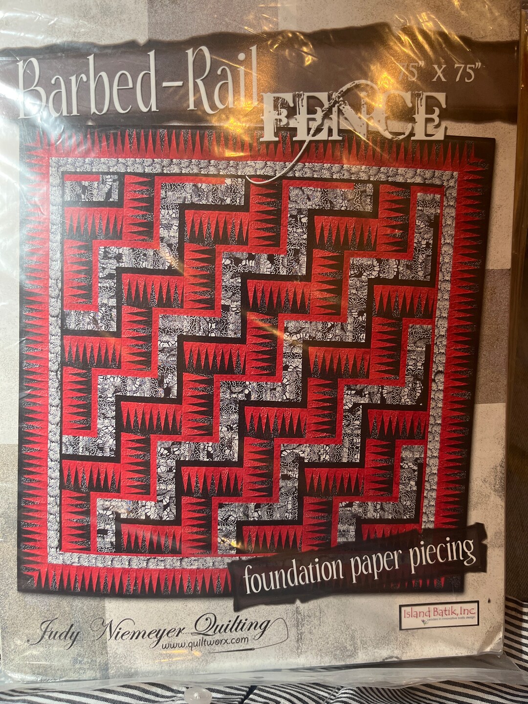 Judy Niemeyer Barbed-rail Fence , Foundation Paper Piecing Quilt ...