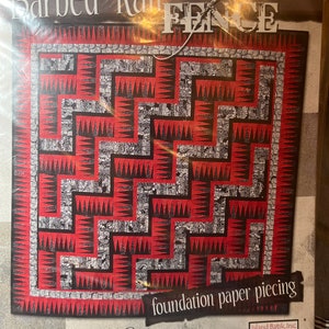 Judy Niemeyer Barbed-rail Fence , Foundation Paper Piecing Quilt ...