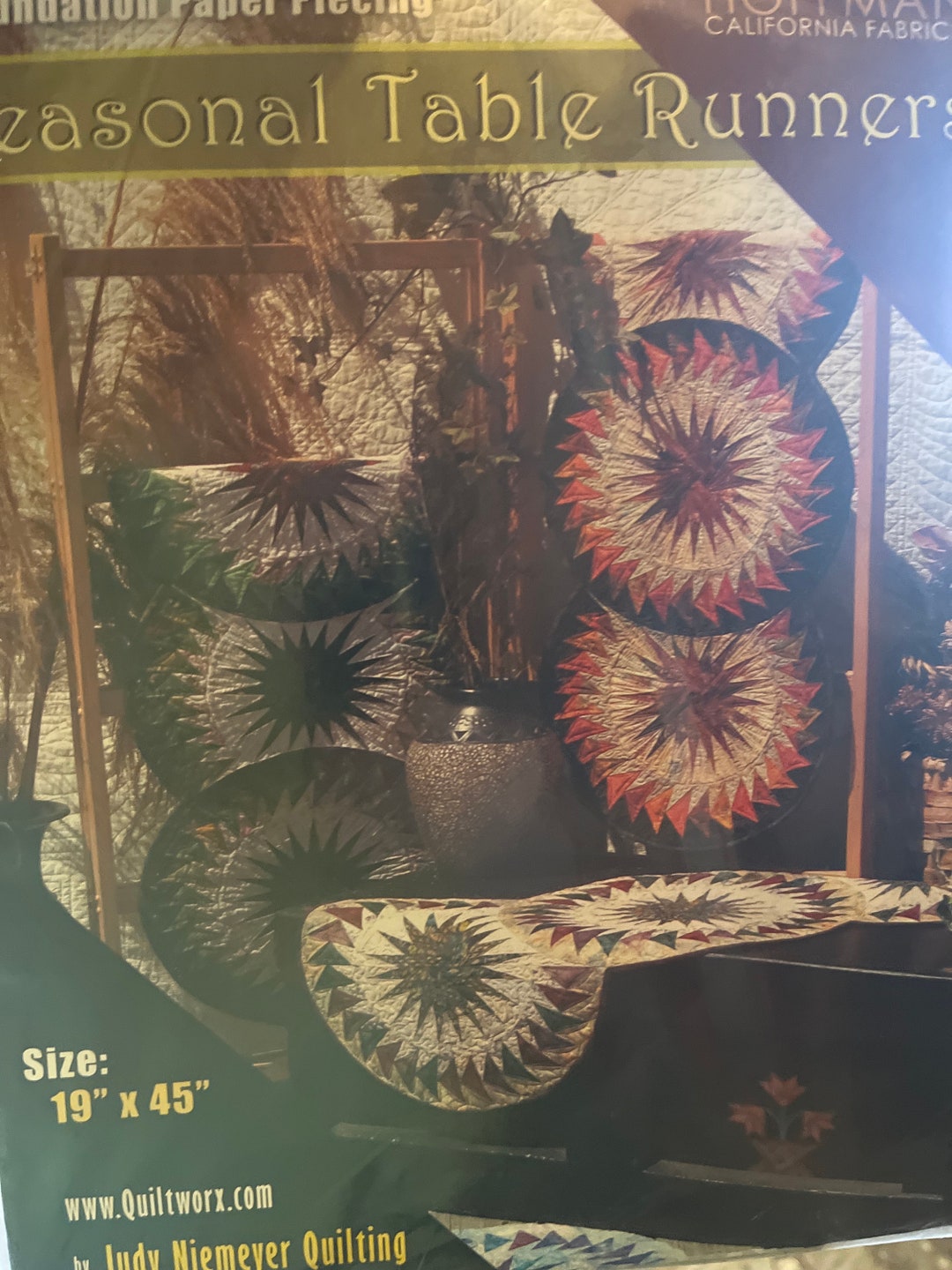 Judy Niemeyer Seasonal Table Runners Foundation Paper Piecing Quilt ...