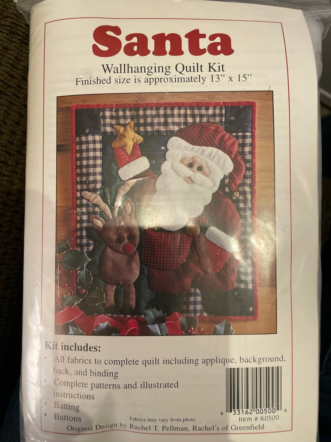 Santa Wall Hanging Quilt Kit - Etsy