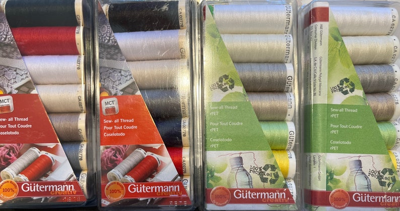 Gutterman Sew All Thread 7 Packs - Etsy