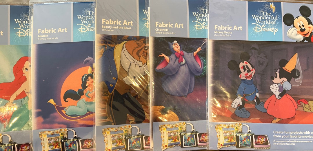 Disney Fabric Art Panels 8 1/2” X 8 1/2” - Etsy