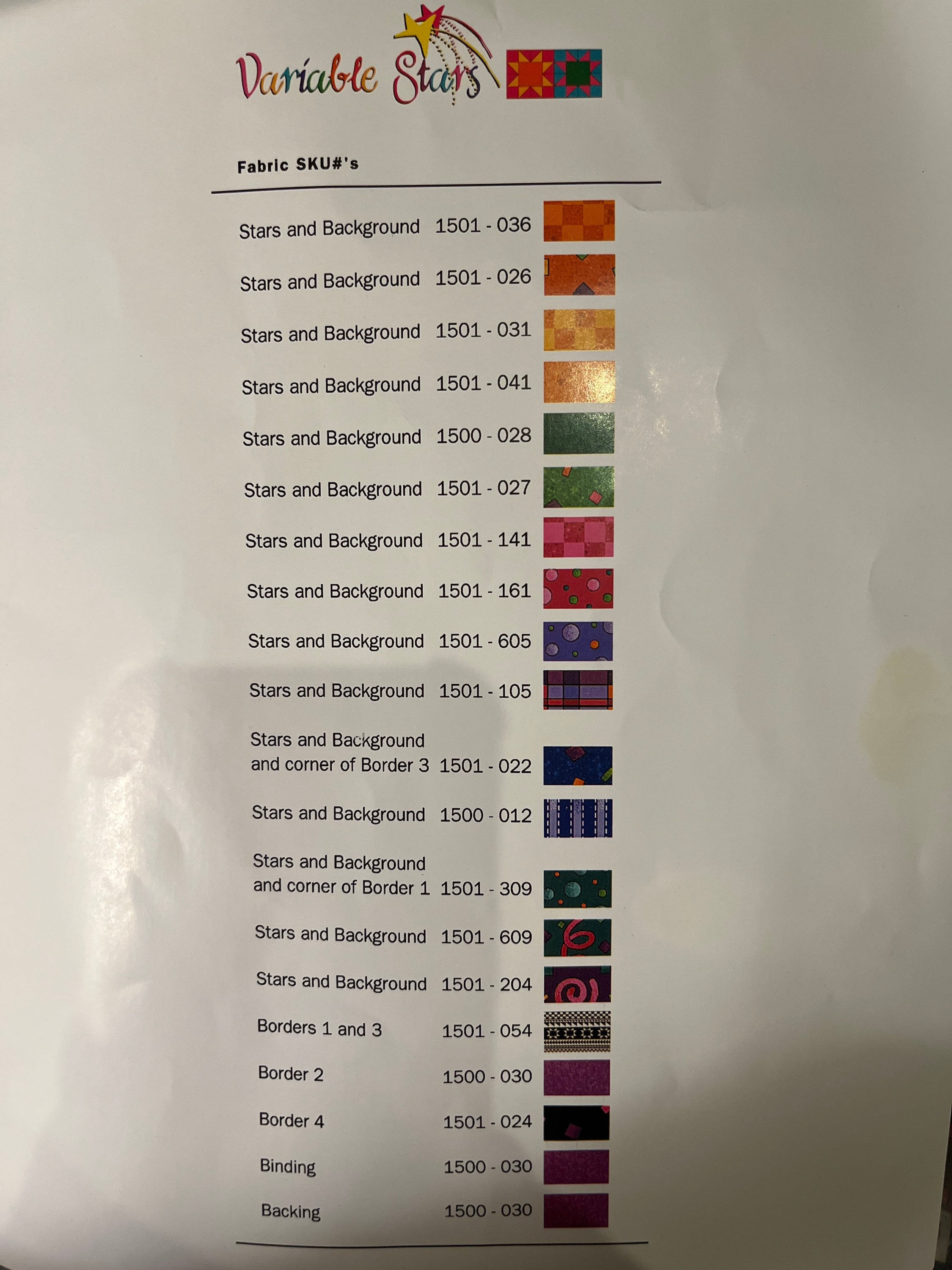 Variable Stars Quilt Kit Designed by Possibilities for Avlyn - Etsy