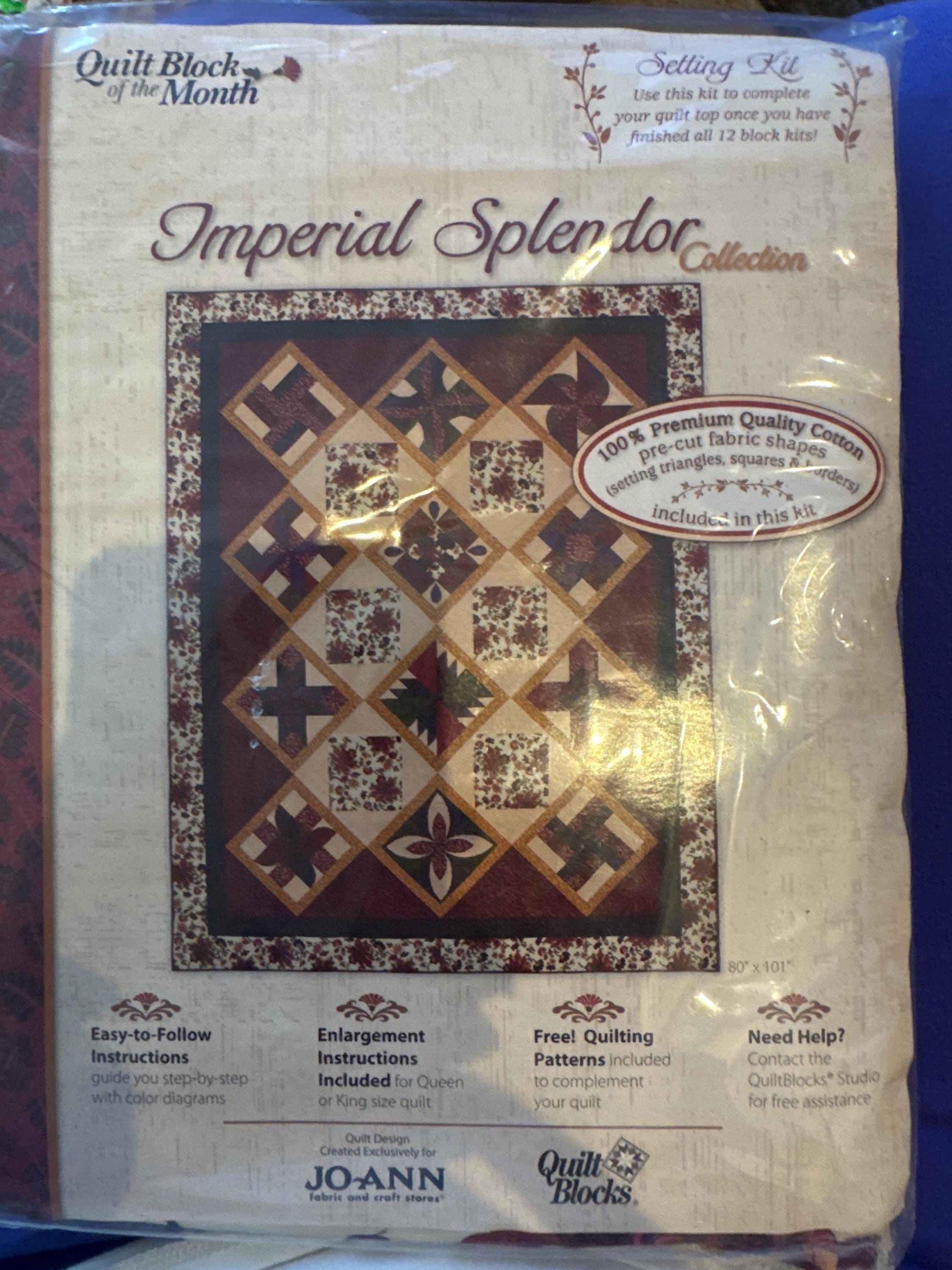 Setting Kits for Joann QUILT Block of the Month. - Etsy