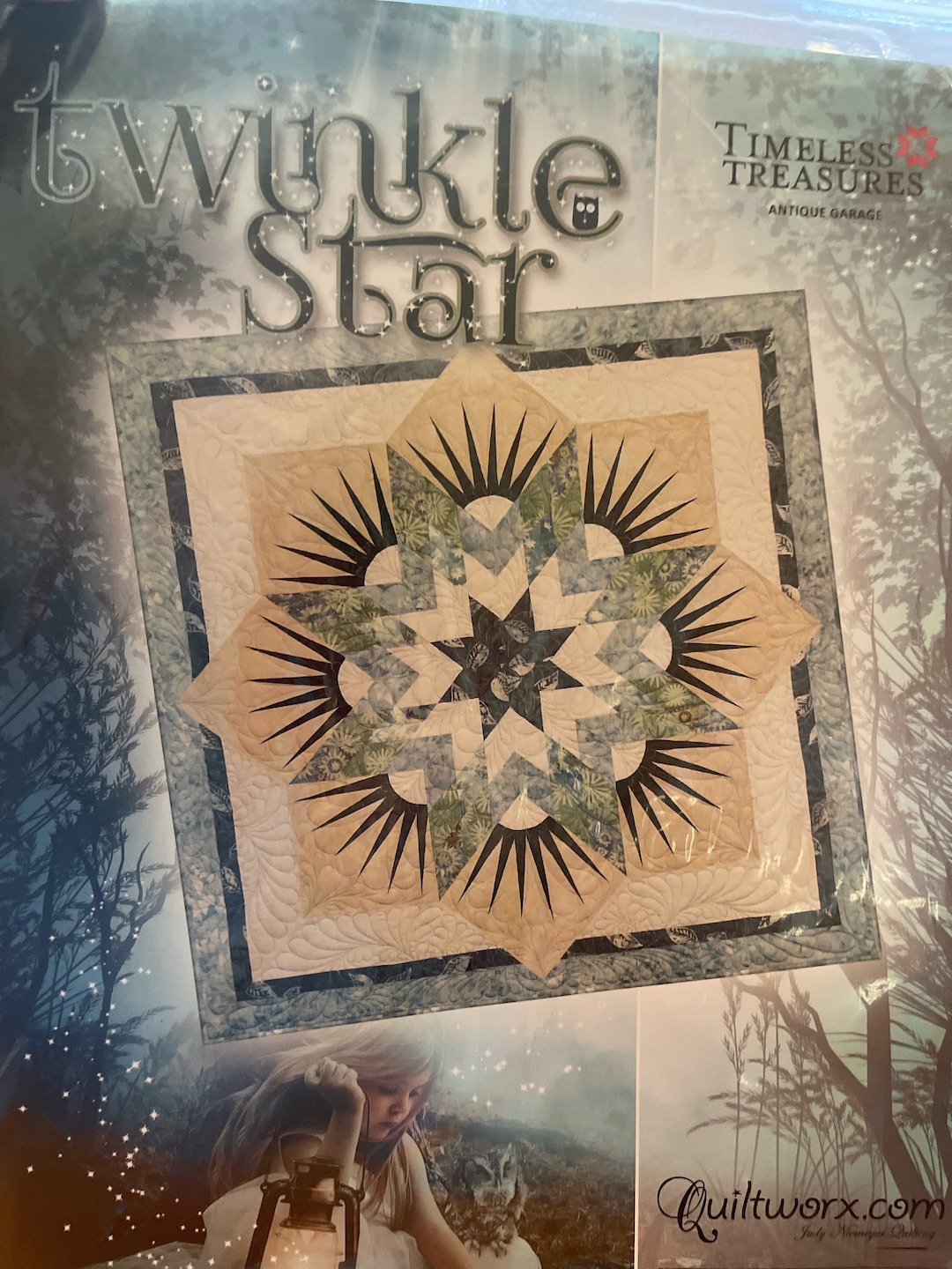 Twinkle Star , Table Topper , Quilt Pattern - Foundation Piecing by ...