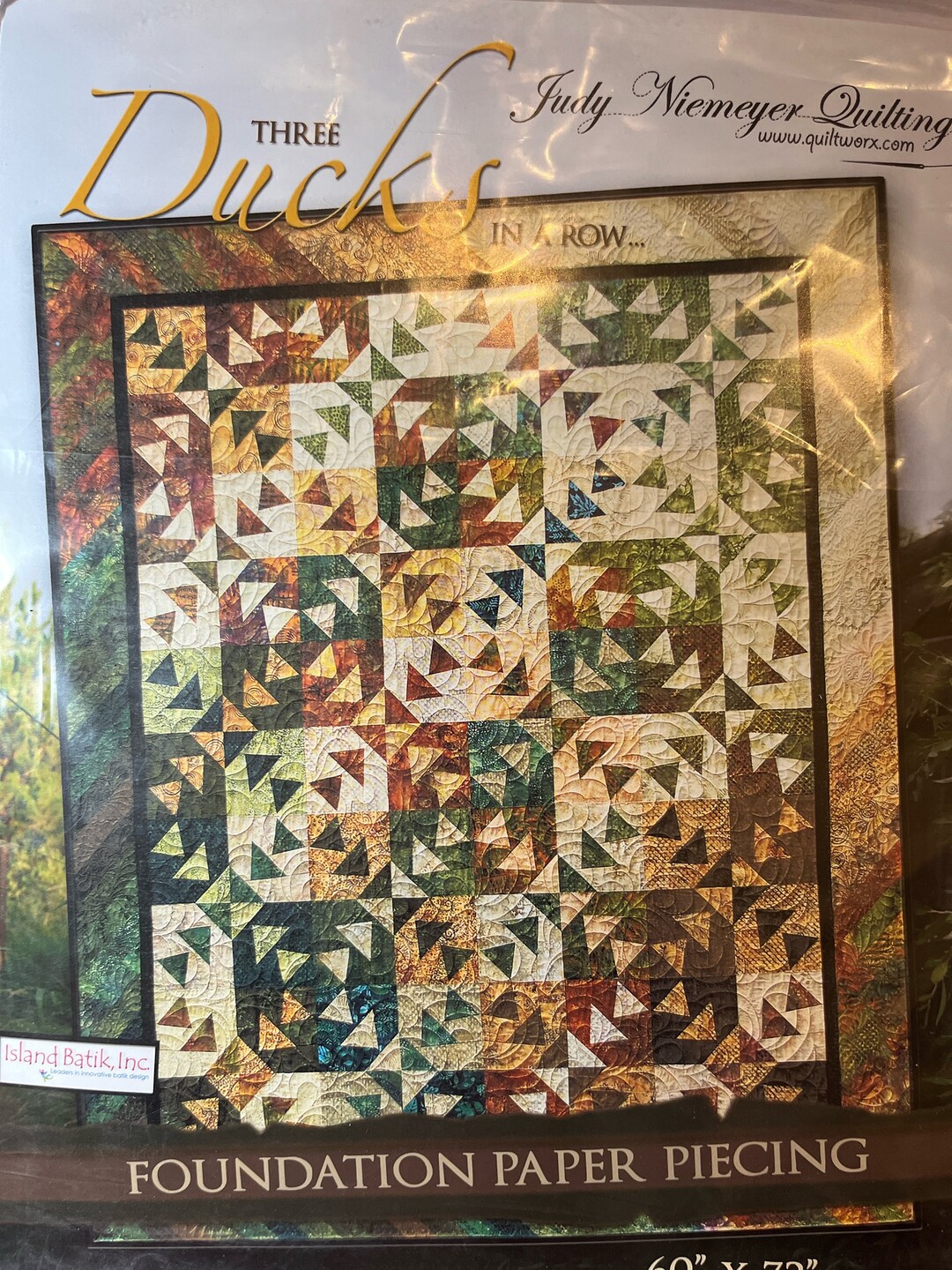 Three Ducks in A Row Quilt Pattern - Foundation Piecing by Judy ...