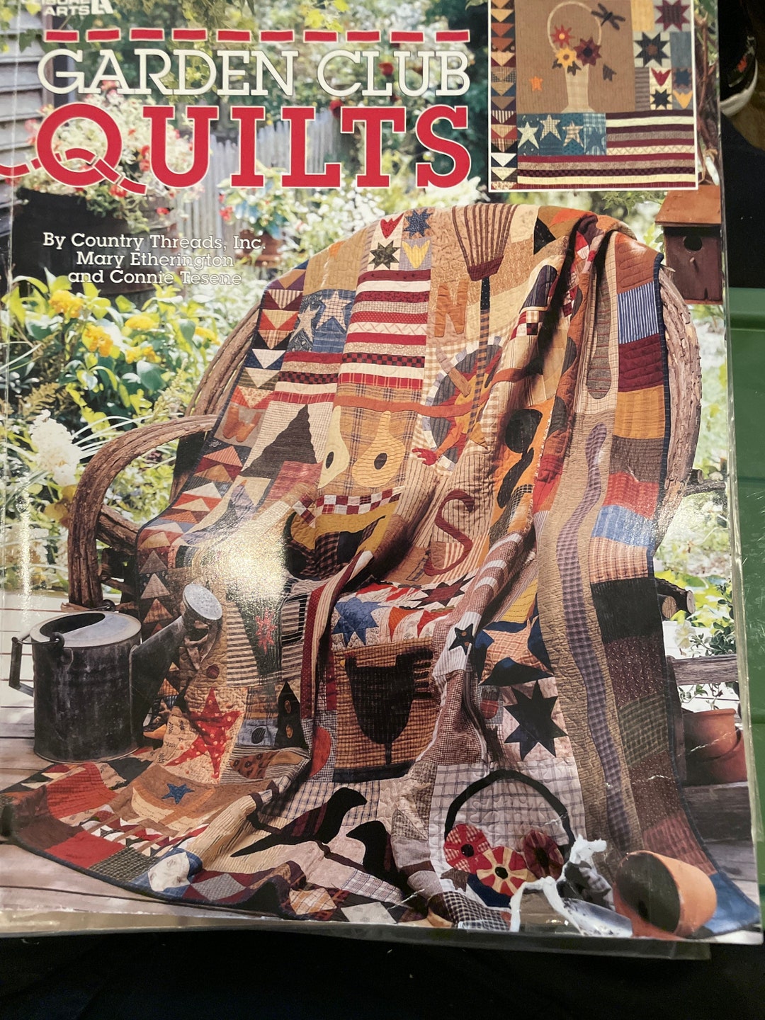 Country Threads Garden Club Quilt 12 Pattern Set With Leisure Arts Book ...
