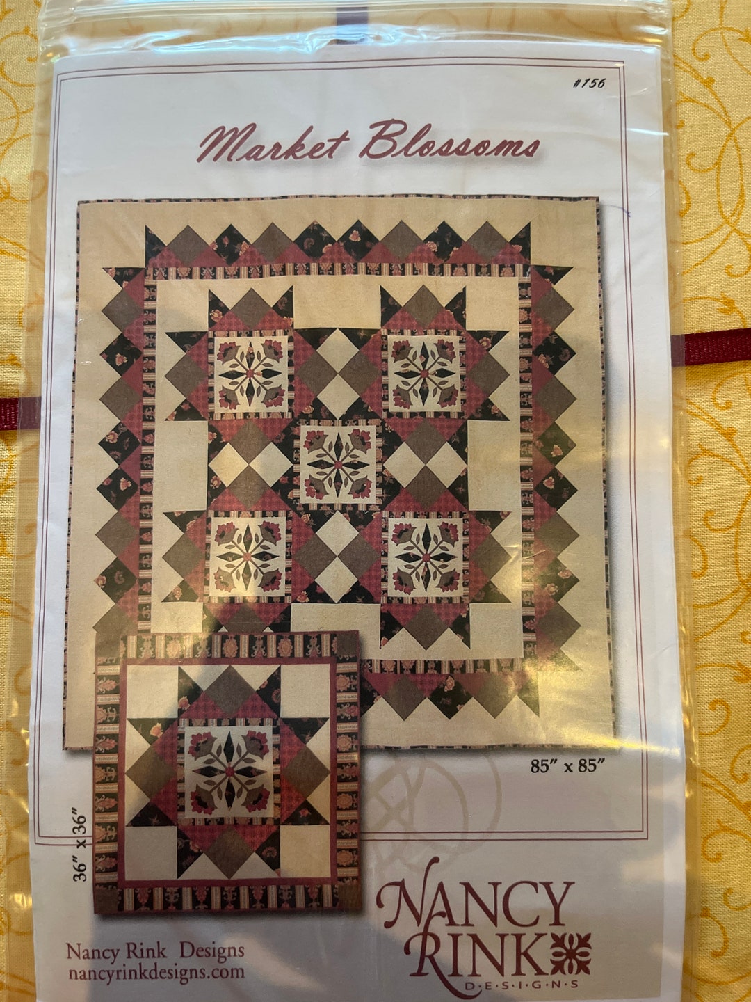 Market Blossoms Quilt Kit by Nancy Rink - Etsy
