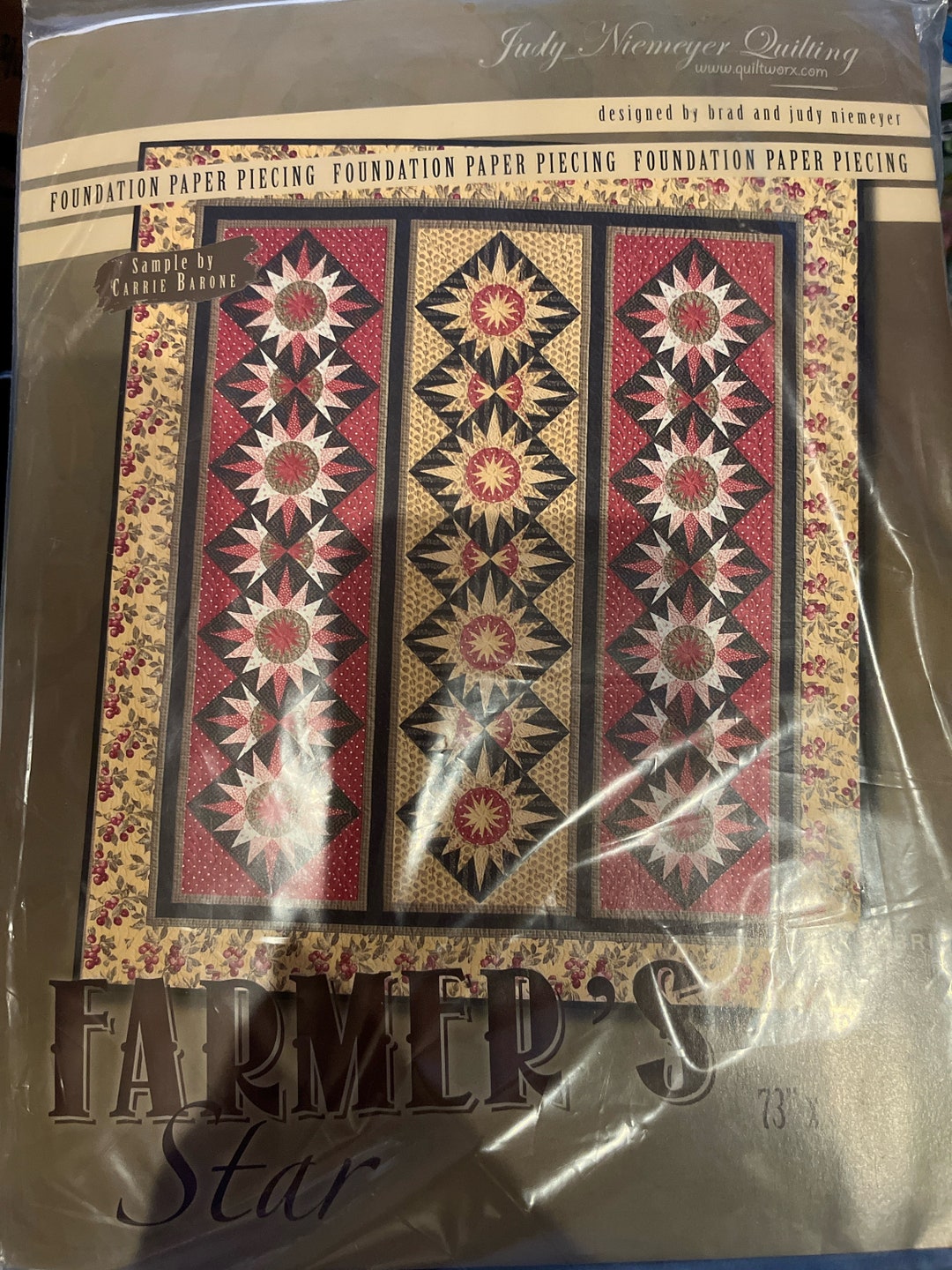 Farmers Star Quilt Pattern - Foundation Piecing by Judy Niemeyer for ...