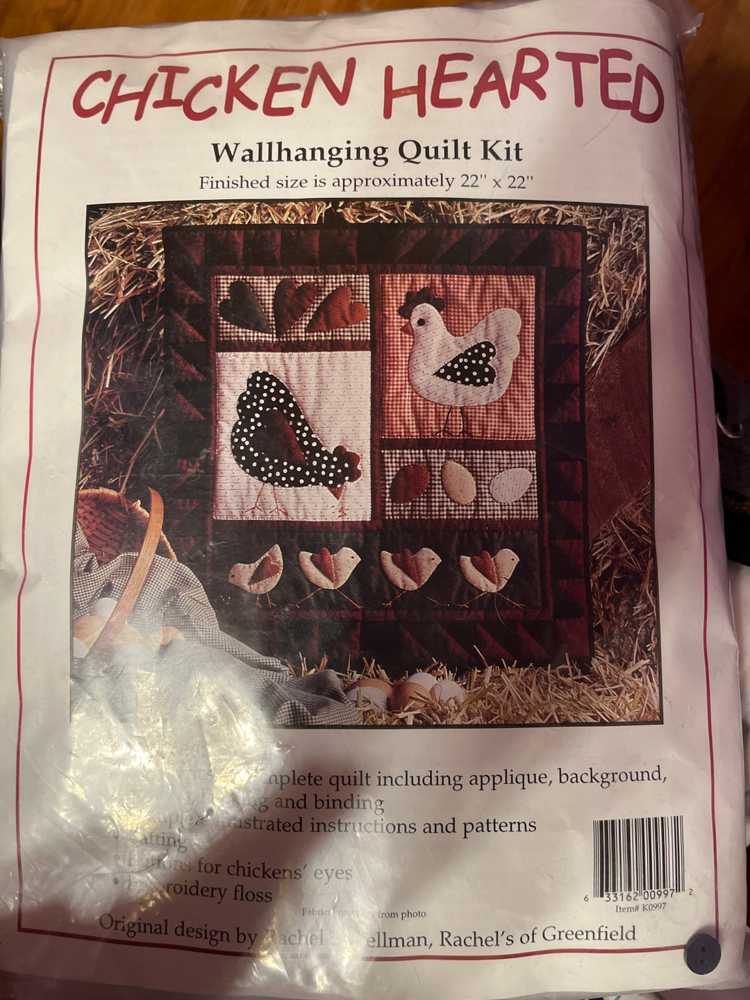 Chicken Hearted, Spotty Hen Crazy Pigs Wall Hanging Quilt Kit by Rachael’s of Greenfield - Etsy