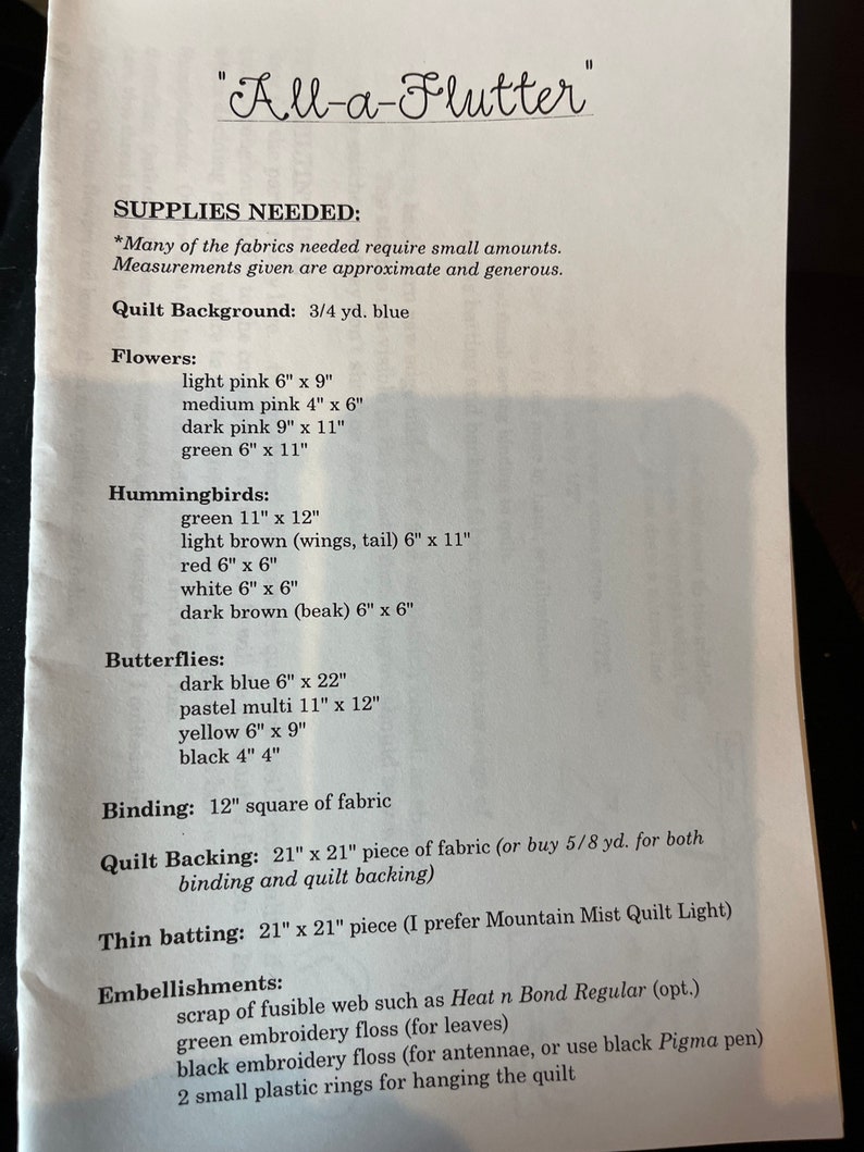 All A Flutter Quilt Kit by My Time - Etsy