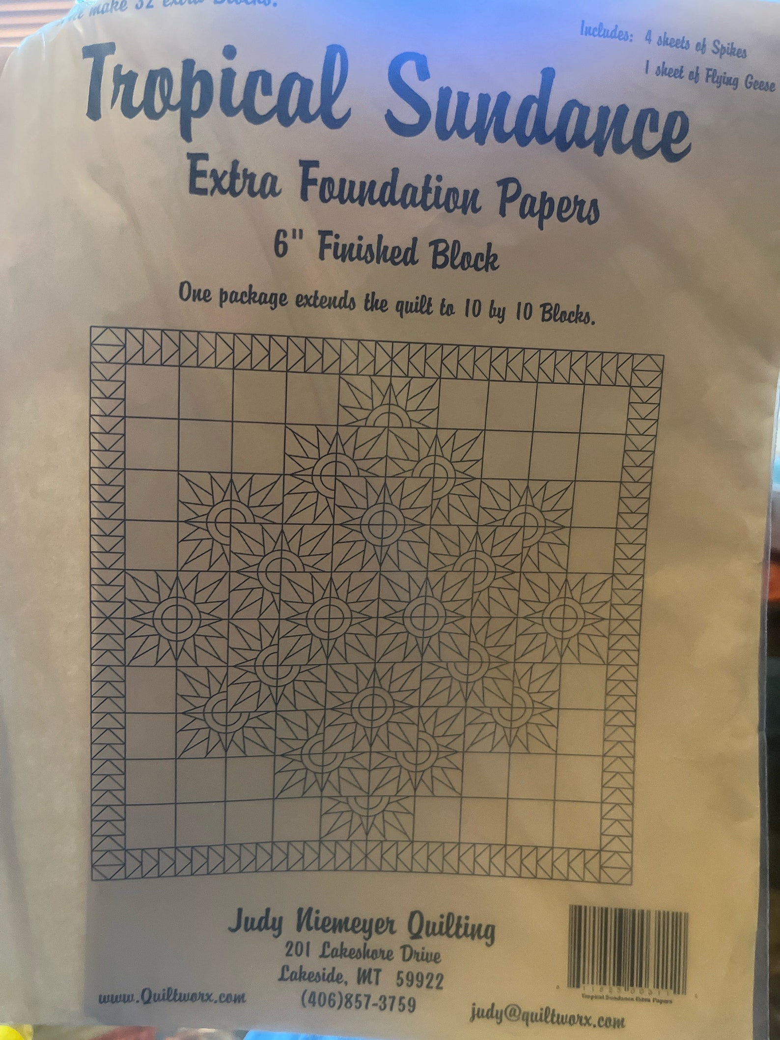 Tropical Sundance Quilt Pattern - Foundation Piecing by Judy Niemeyer ...