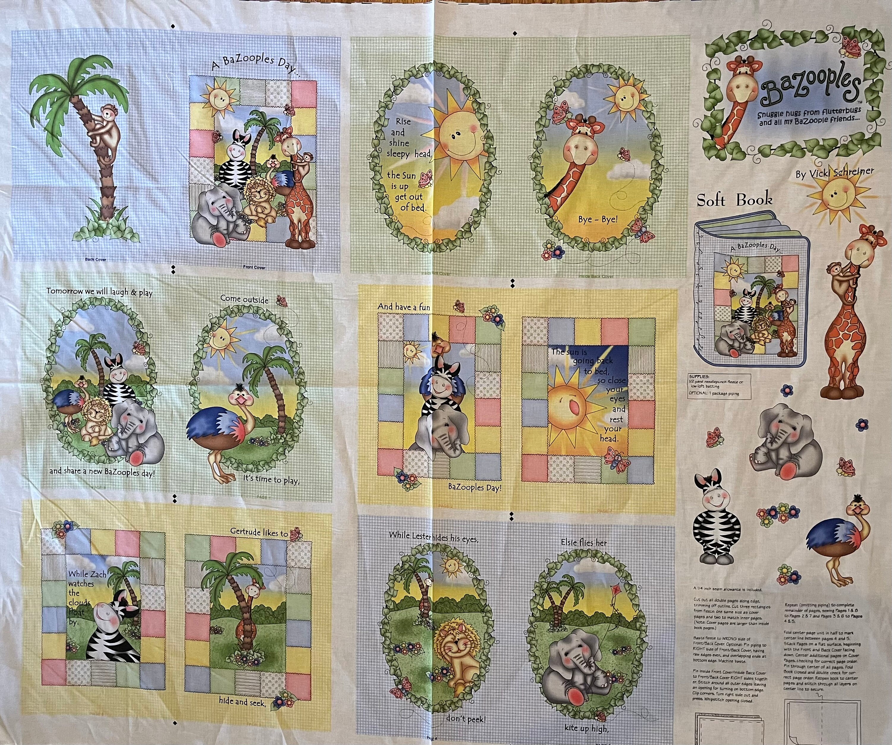 Children’s Fabric Soft Book Panels - Etsy