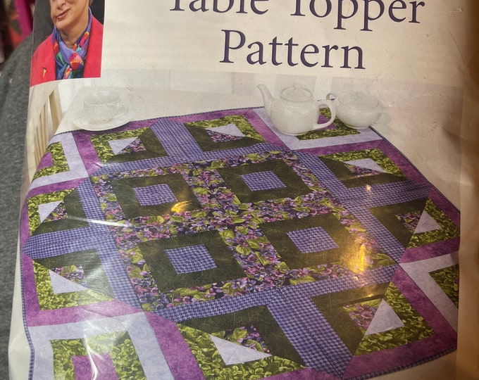 Radiating Squares by Nancy Zieman Table Topper Pattern Quilt Kit - Etsy