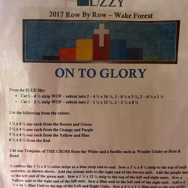 Rows by Row Quilt Pattern - Etsy