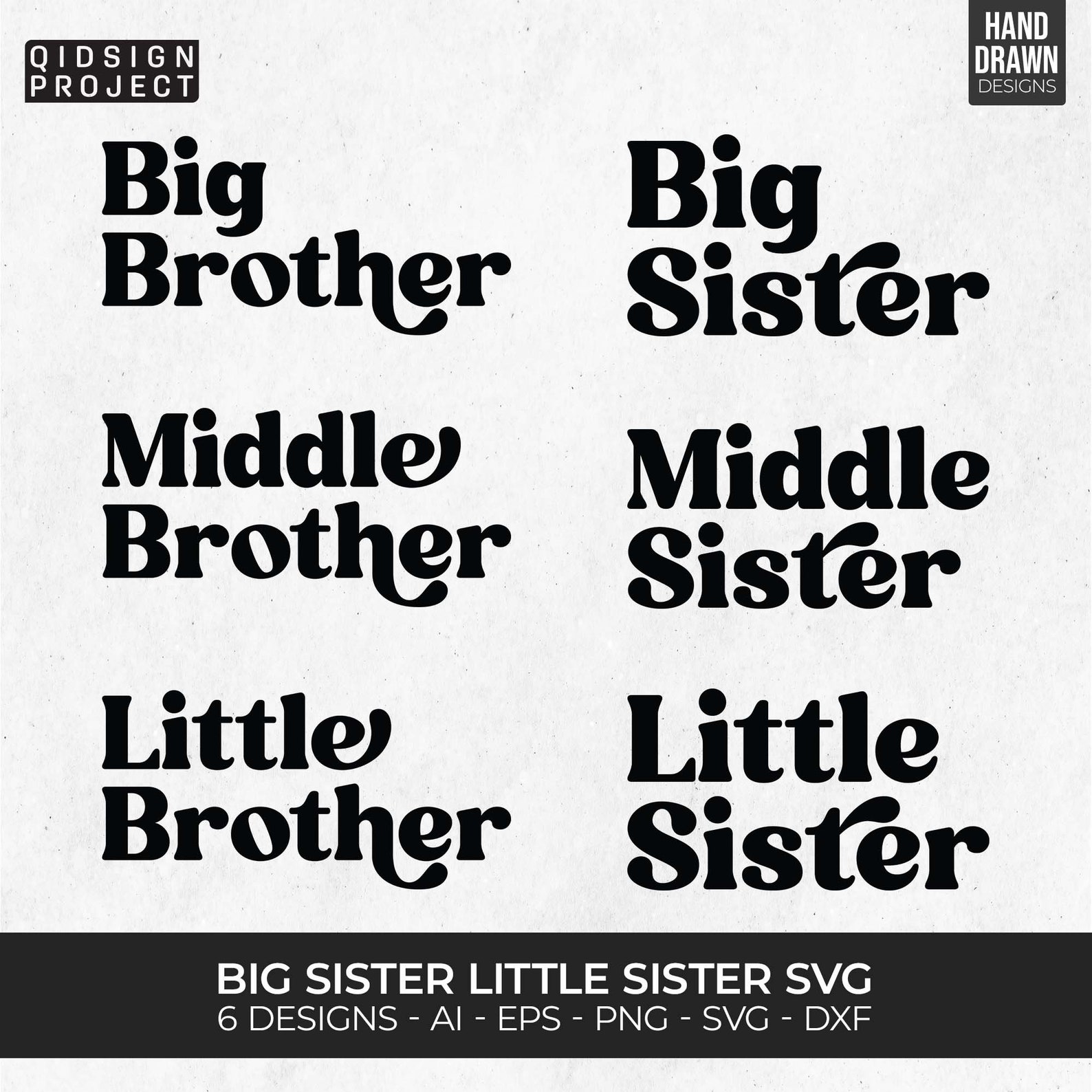 Adorable Big Sister Little Sister SVG Bundle for Cricut and Silhouette ...