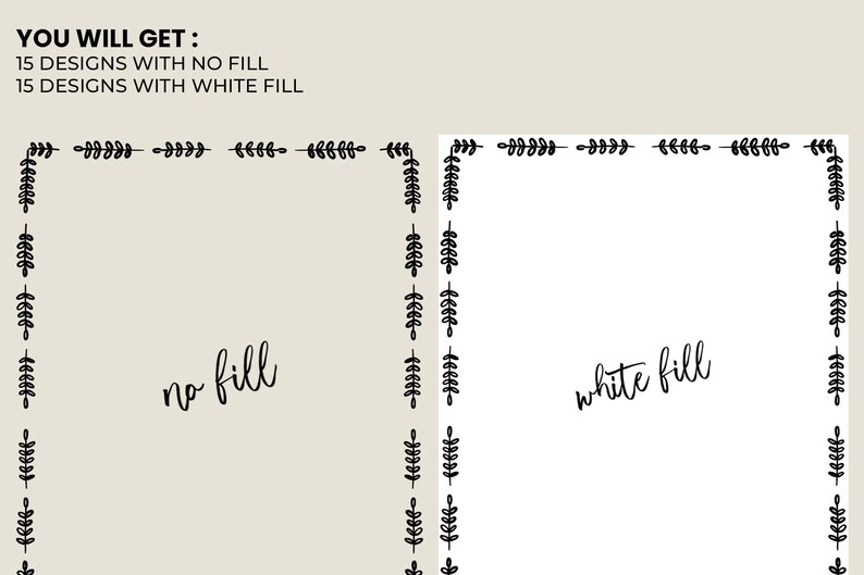 15 Doodle Border Clipart, Page Border, Bullet Journal Element ...