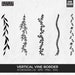 Vertical Floral Vine Border SVG for Wedding Invitation Design - Etsy