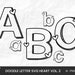 Doodle Alphabet Png, Svg, Doodle Letters Heart Png, Hand Drawn Letter ...