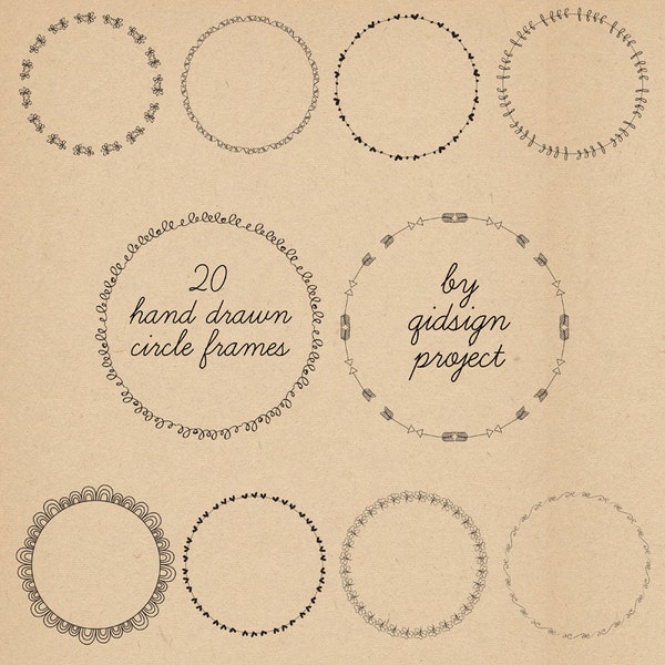 Hand Drawn Clipart - Etsy