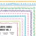 Doodle Border Template for Stationery, Cute Clipart Frame, Doodle Line ...