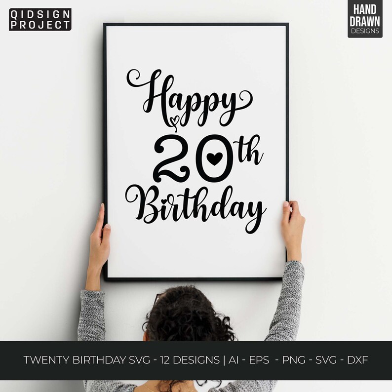 20th Birthday Svg 20th Birthday Bundle Twenty Birthday Svg - Etsy