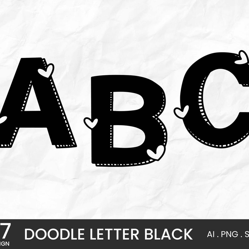 Doodle Letters - Etsy