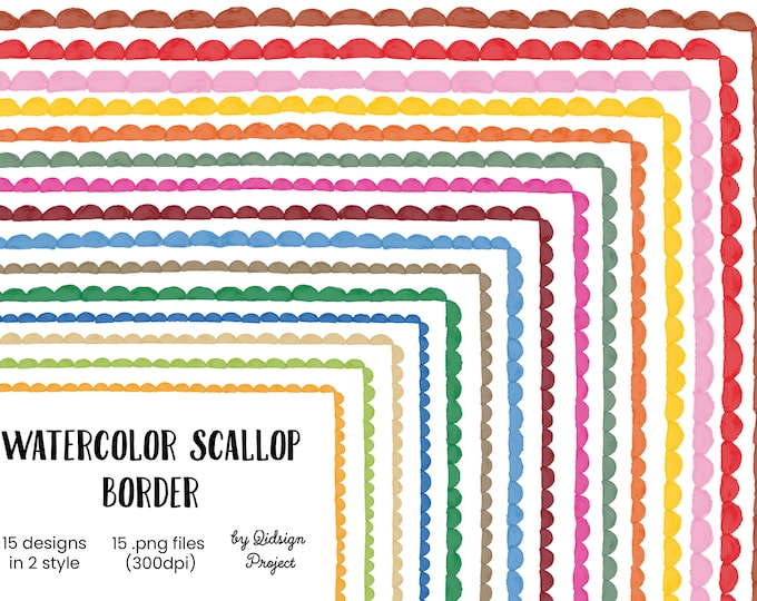 Border Doodle Clip Art, Pngs + Photoshop Brush, Border Clipart, Dashes ...