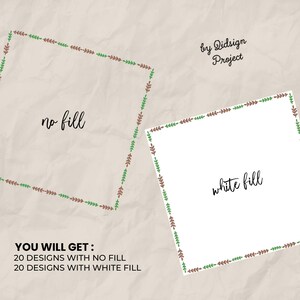 20 Watercolor Border Square, Decorative Element, Hand Drawn Border ...