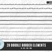 20 Doodle Border Elements Hand Drawn Line Border Frame - Etsy