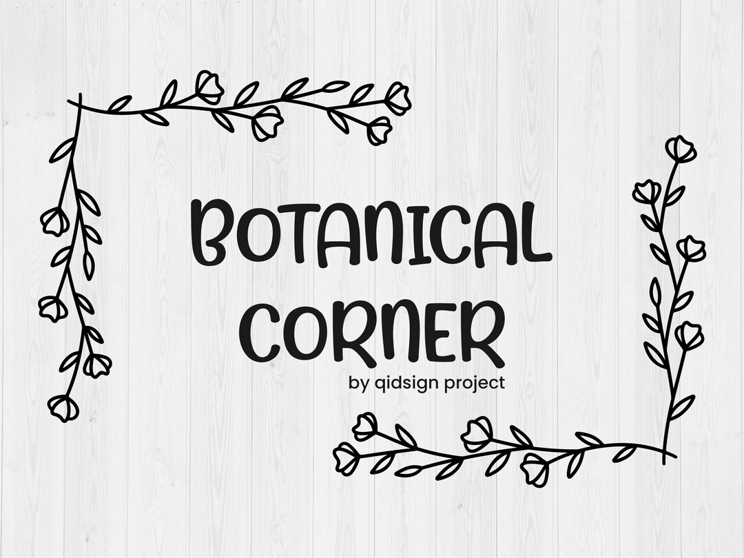 12 Botanical Corner SVG, Decorative Natural Leaf Corner Svg, Wedding ...