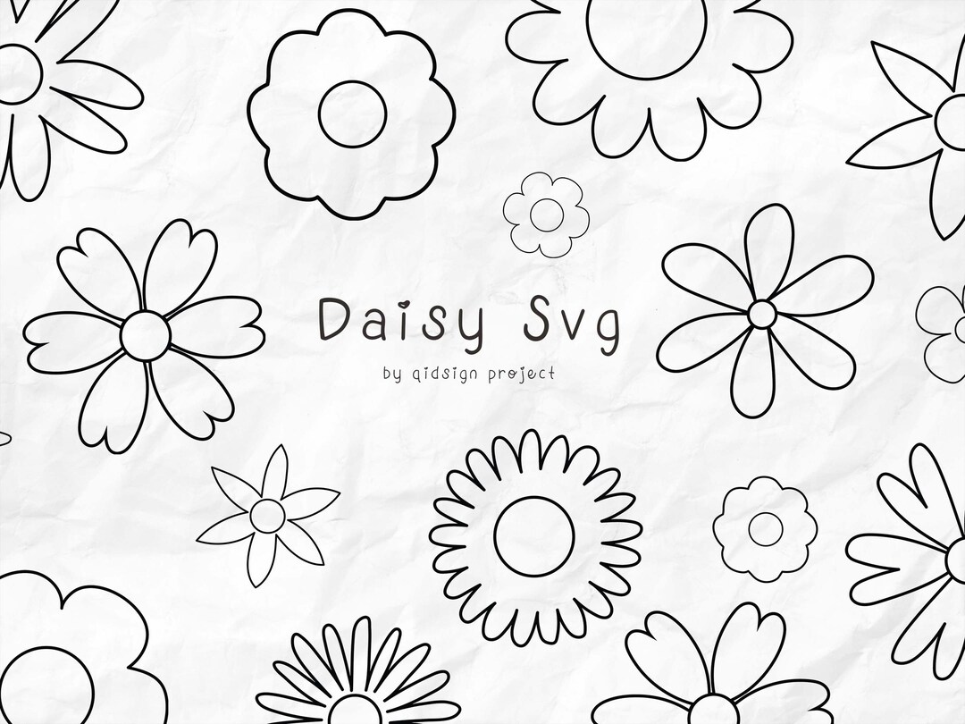Daisy SVG With 12 Variations, Personal and Commercial Use Digital ...
