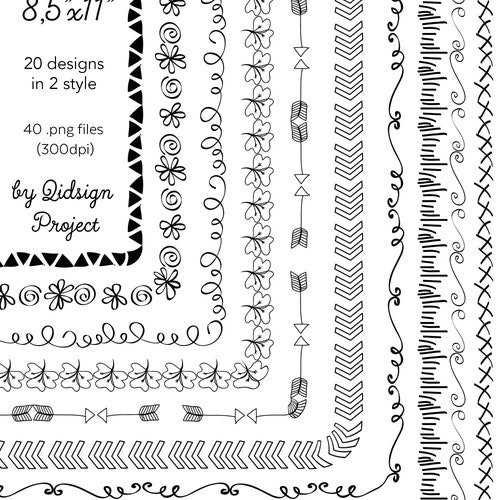 School Page Border Clipart
