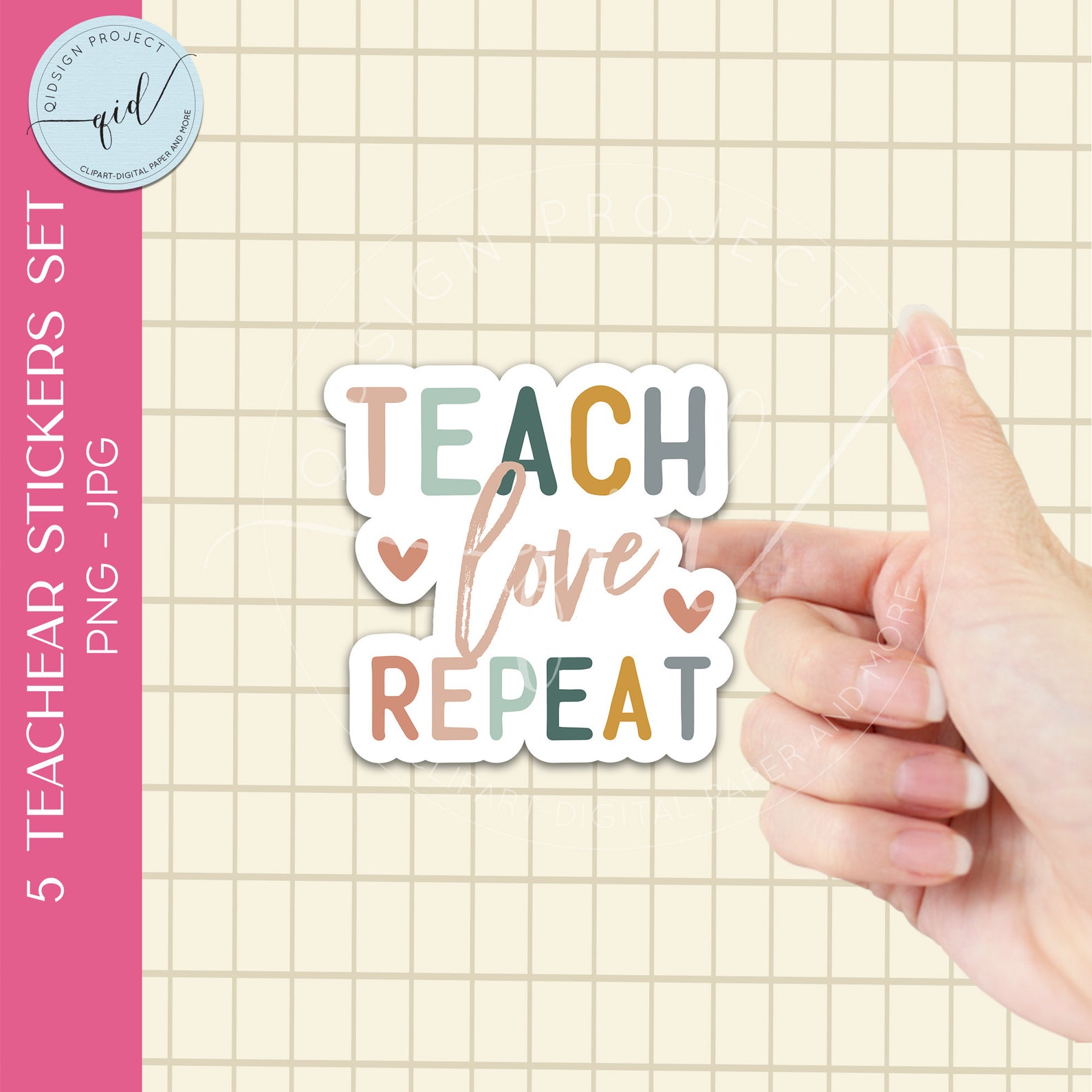 Printable Teacher Sticker for Laptop, Png Stickers, Back to School ...
