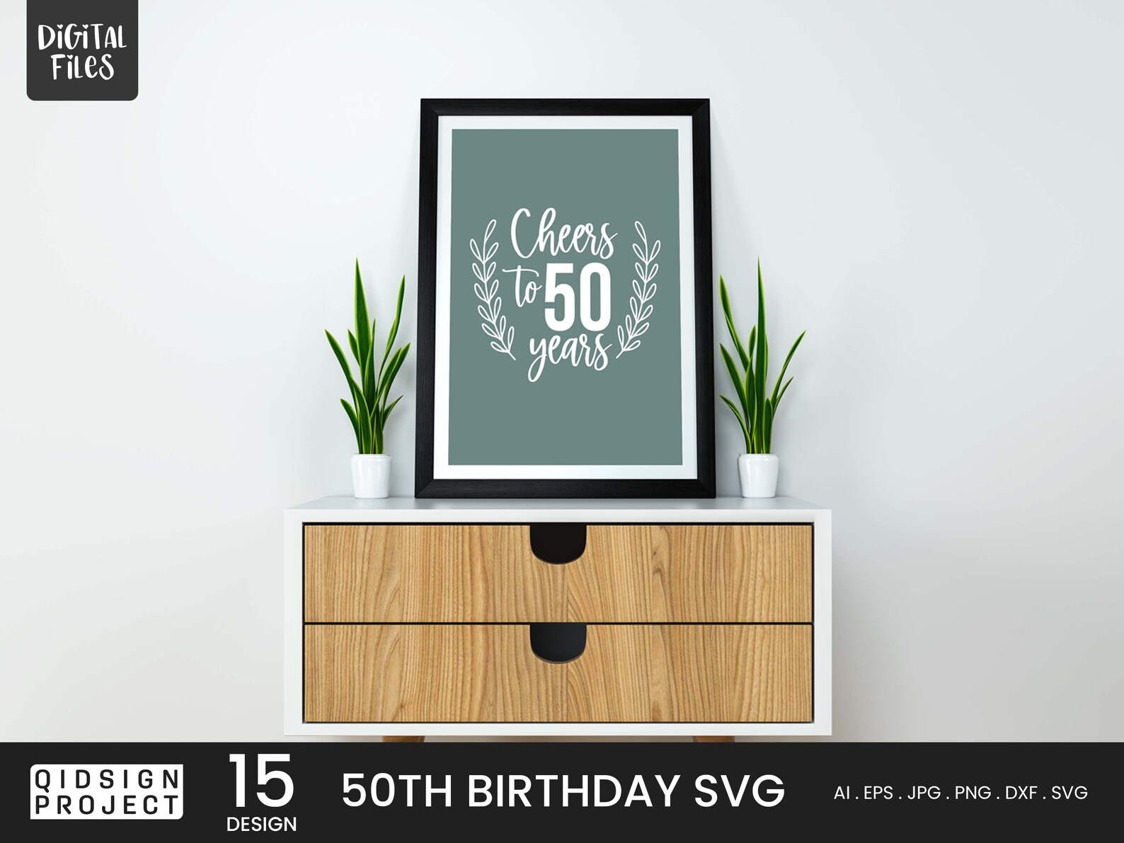 50th Birthday Svg Bundle, Fifty Svg, Birthday SVG, Hello 50 Svg Cut ...