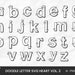 Doodle Alphabet Png, Svg, Doodle Letters Heart Png, Hand Drawn Letter ...